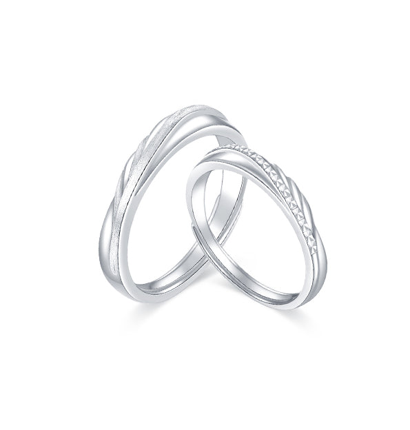 Pt950 Platinum Flying Wings Couple Rings – ChowTaiSeng